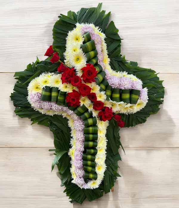 Cruz Funebre C8 - Condolencias Florales